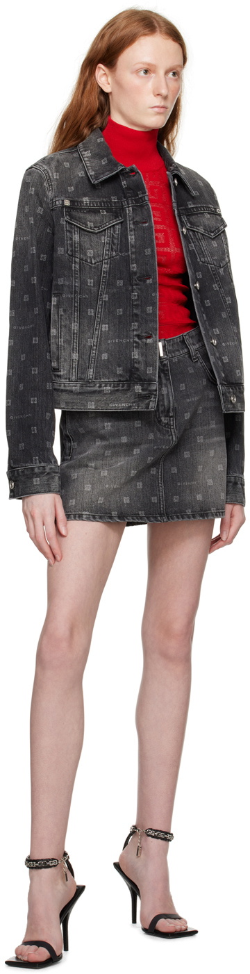 Givenchy Black 4G Denim Jacket Givenchy