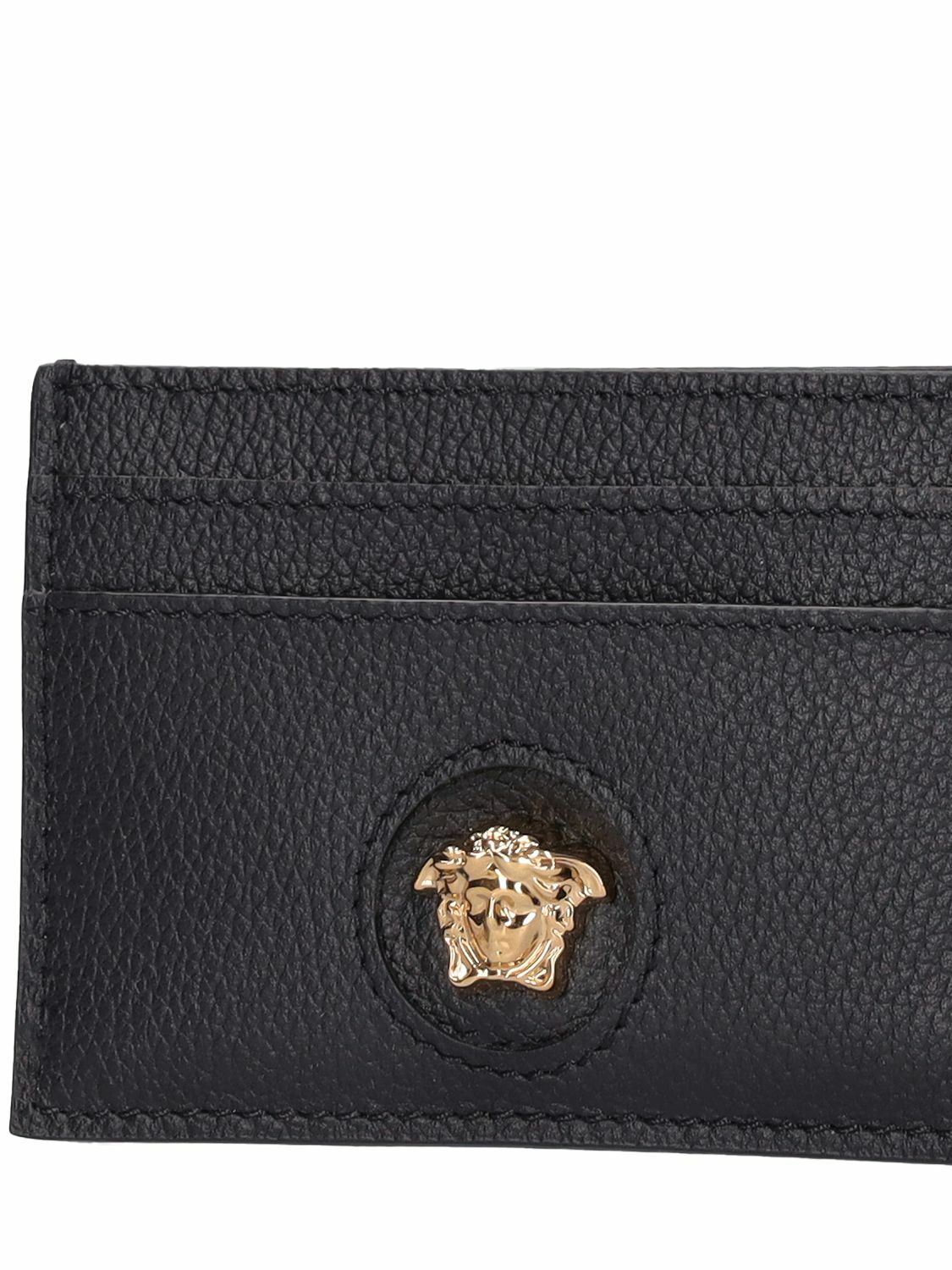 VERSACE - Medusa Leather Card Holder Versace