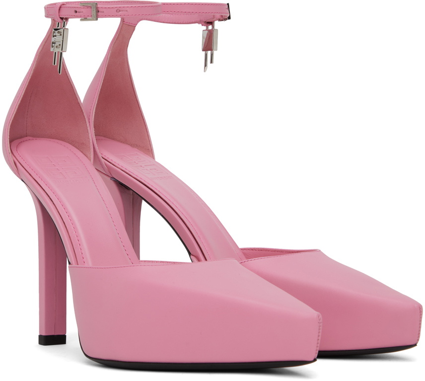 Givenchy Pink G-Lock Platform Heels Givenchy