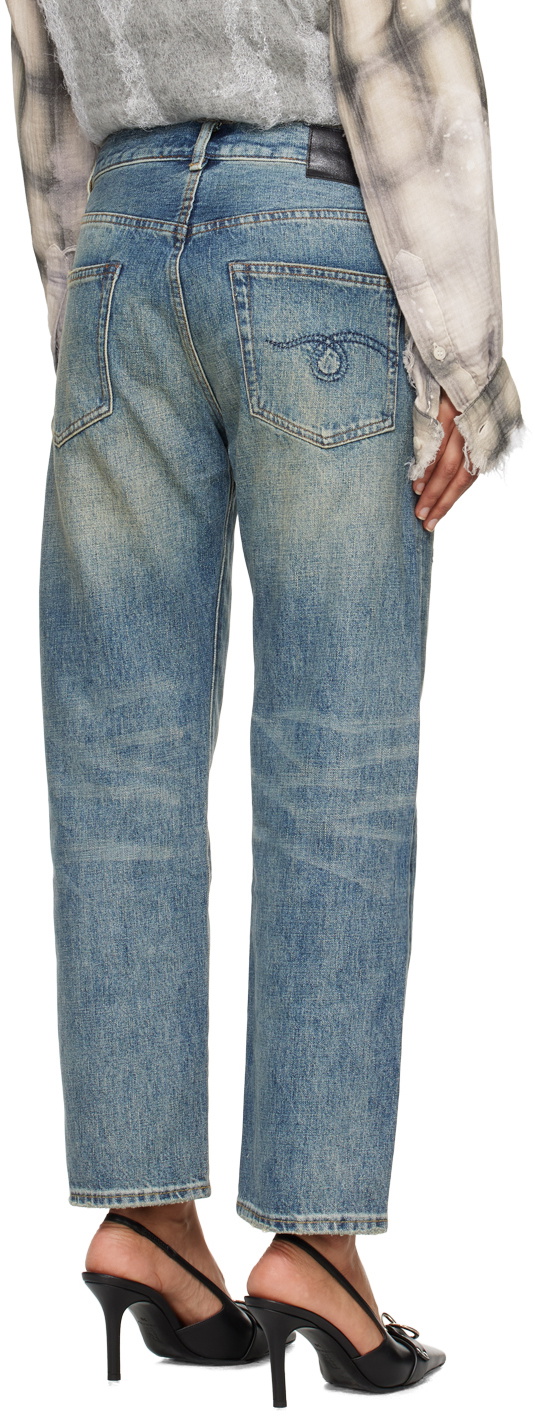 R13 Blue Boyfriend Jeans R13