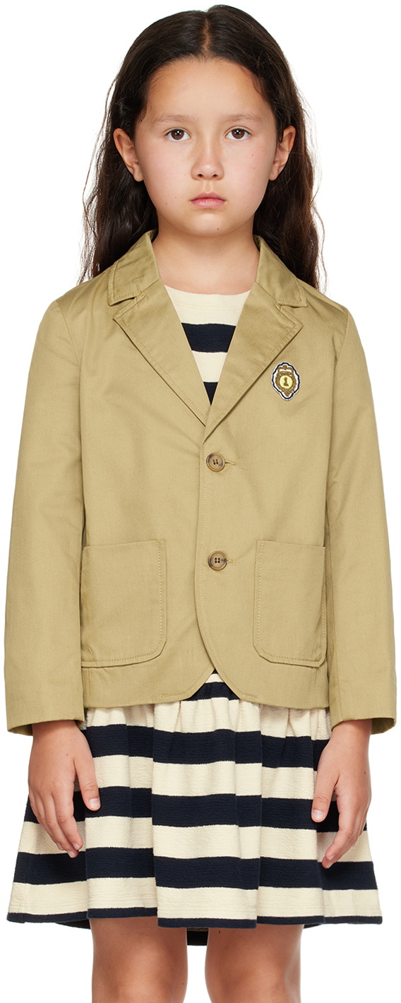 Bonpoint Kids Khaki Benjamin Jacket Bonpoint