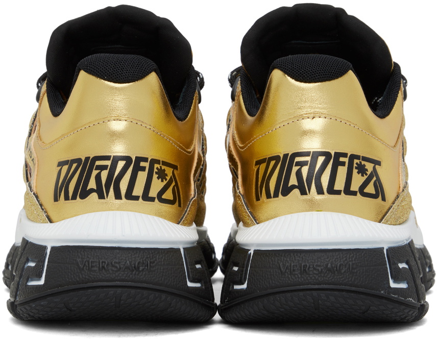 Versace Gold Trigreca Sneakers Versace