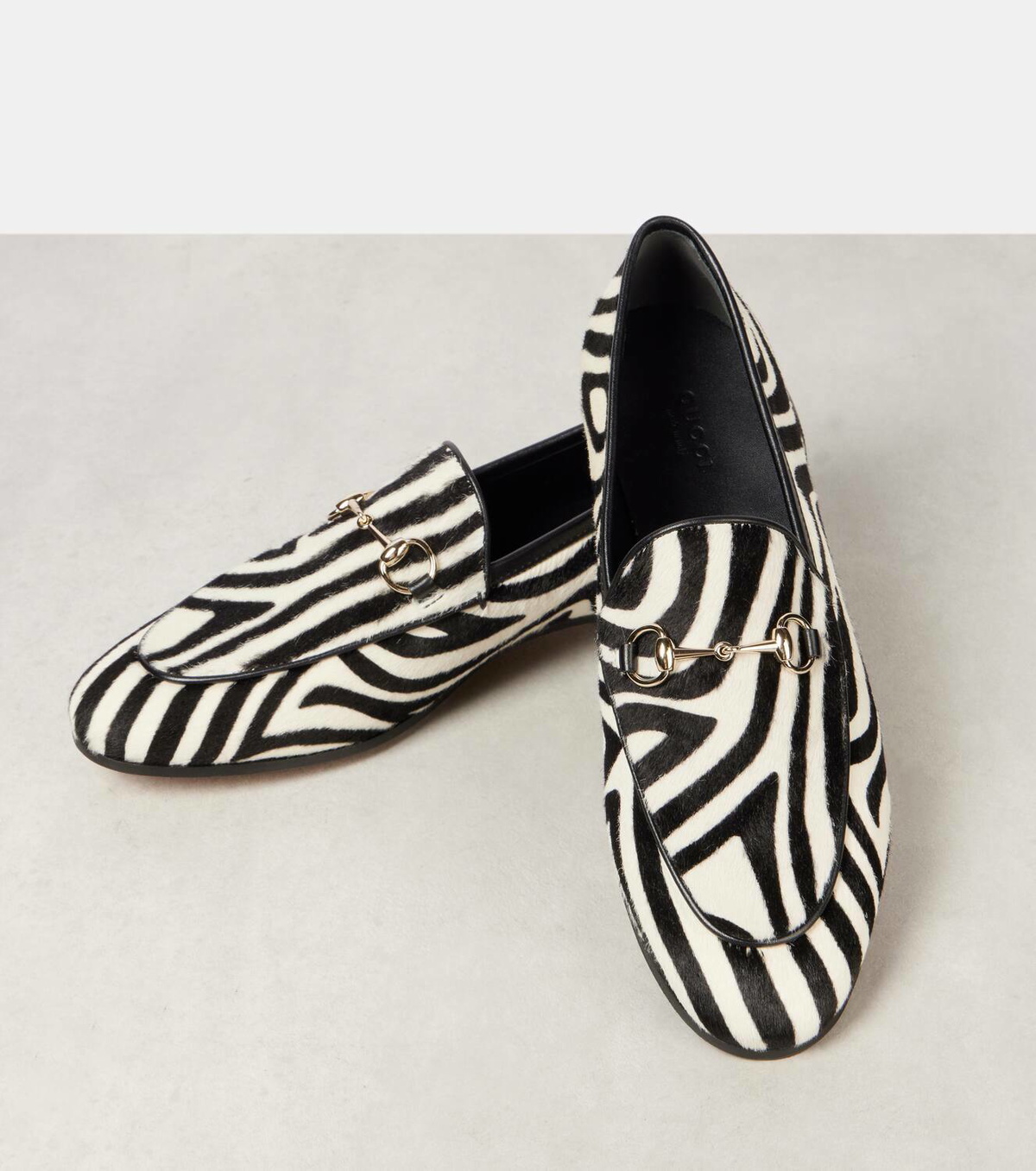 Gucci Horsebit zebra-print calf hair loafers Gucci