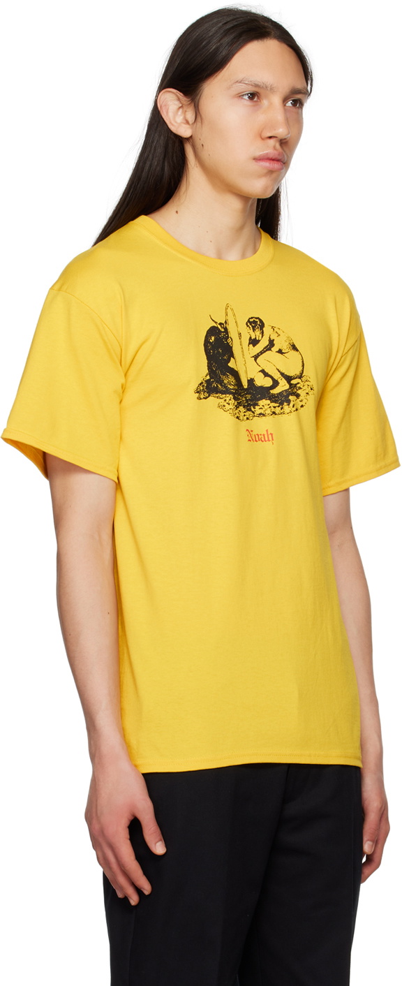Noah Yellow Mirror Mirror T-Shirt Noah NYC