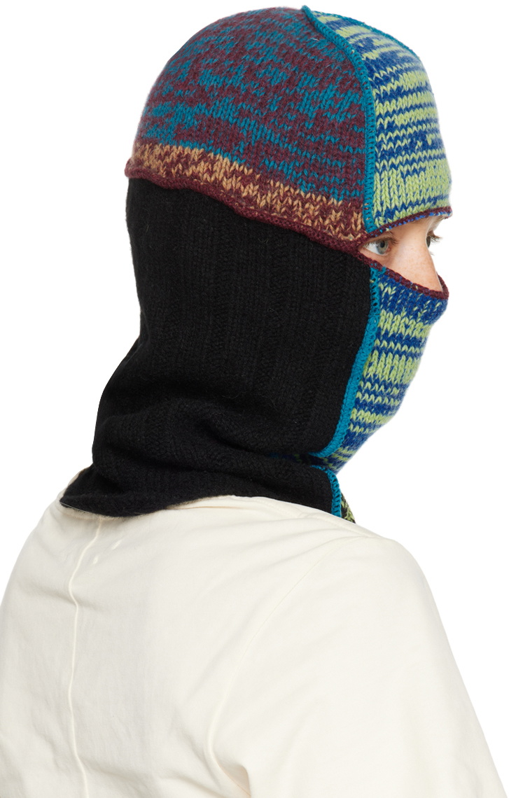 Marni Black & Blue Patchwork Balaclava Marni