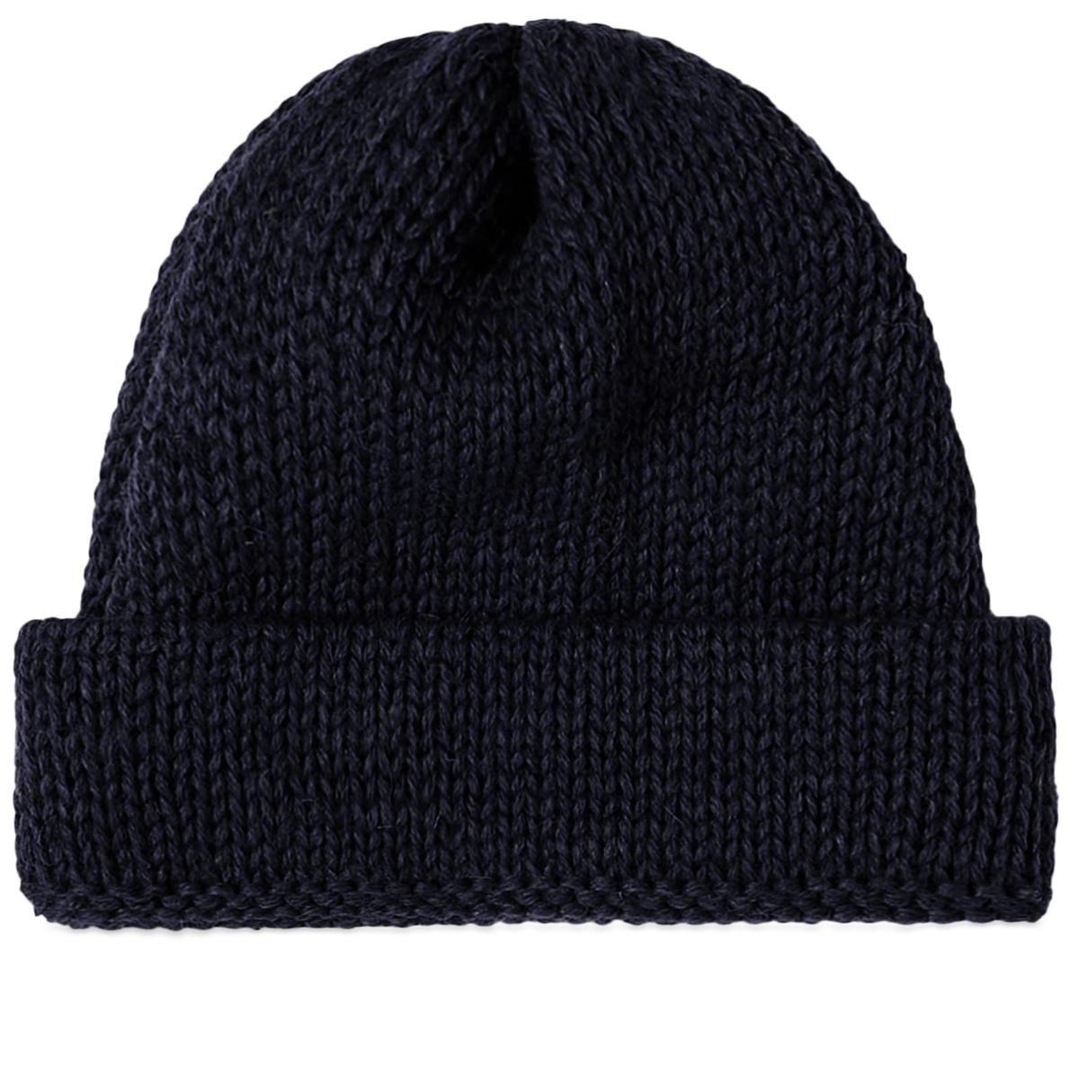 Universal Works Men's Short Watch Cap in Navy Universal Works