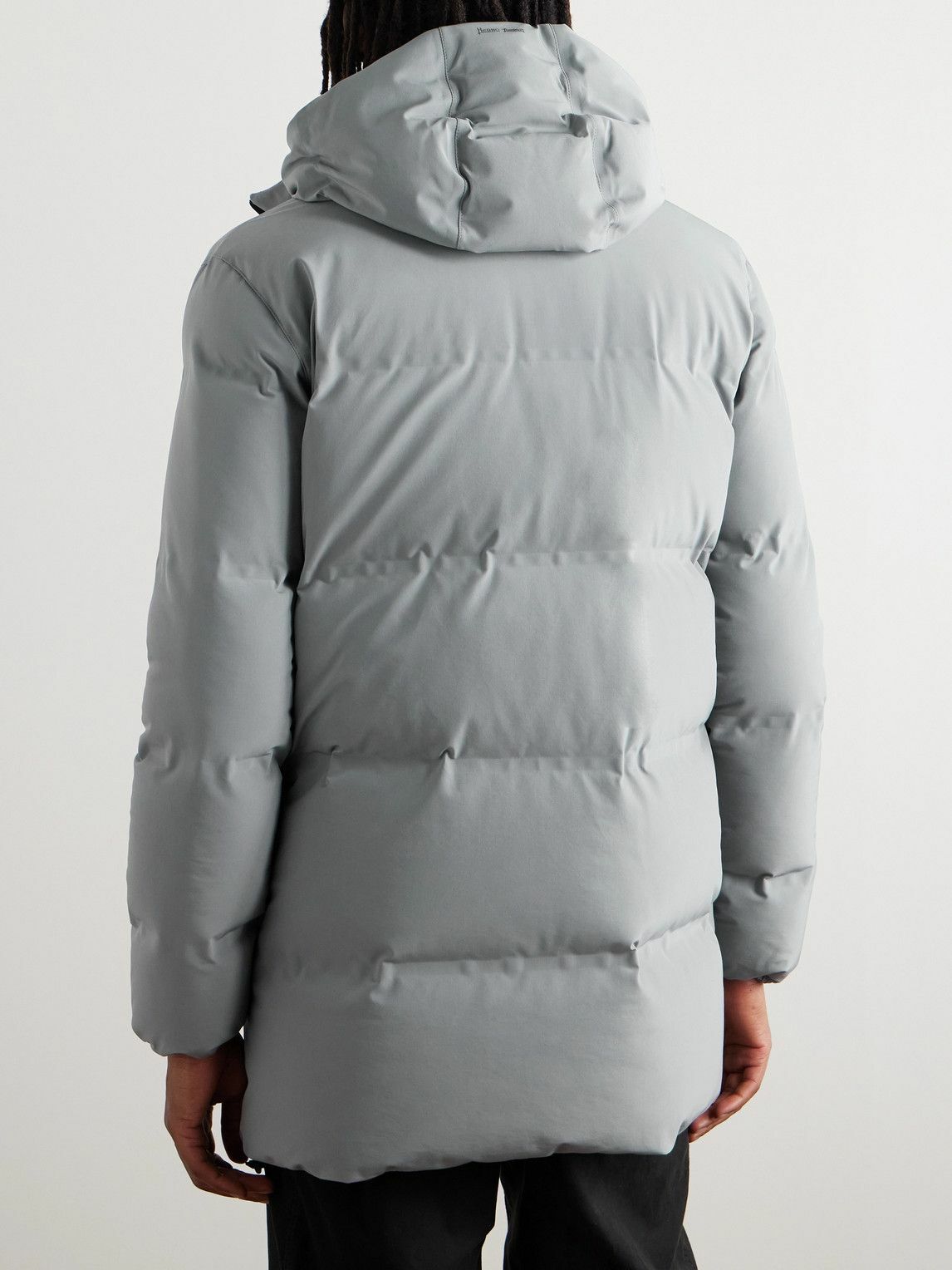 Herno Laminar - Quilted Shell Hooded Down Parka - Gray Herno