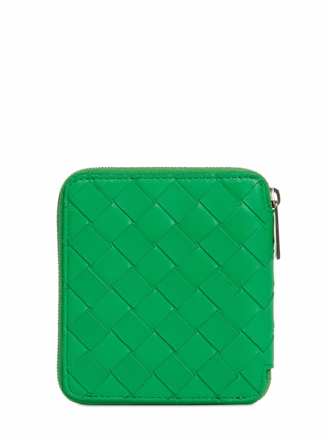 BOTTEGA VENETA - Compact Leather Zip Around Wallet Bottega Veneta