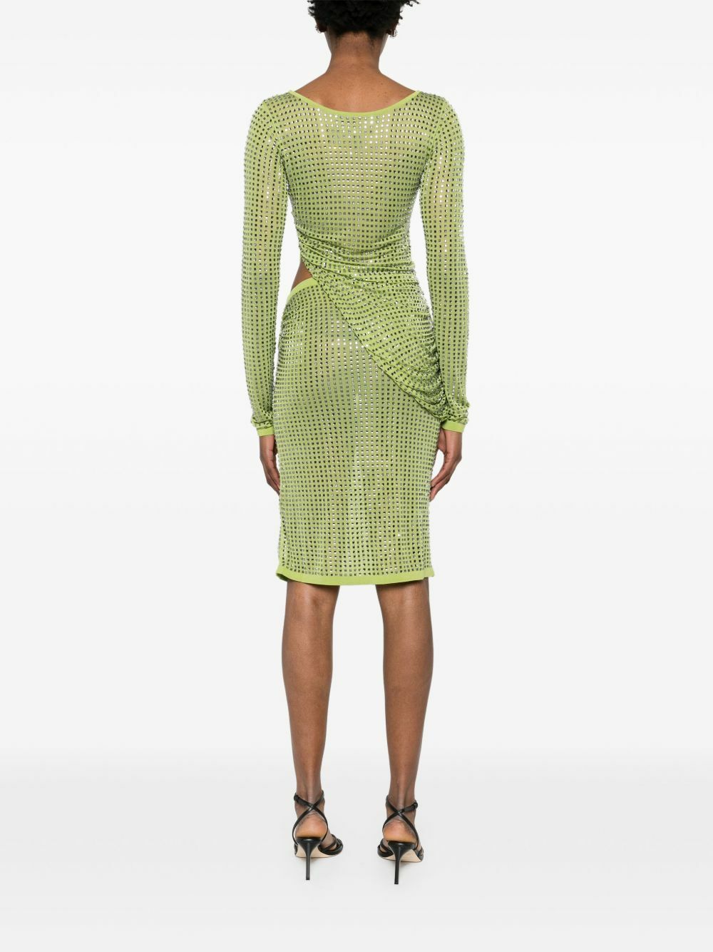 Christopher Esber Cirrus Hotfix Cutaway Midi Dress Christopher Esber
