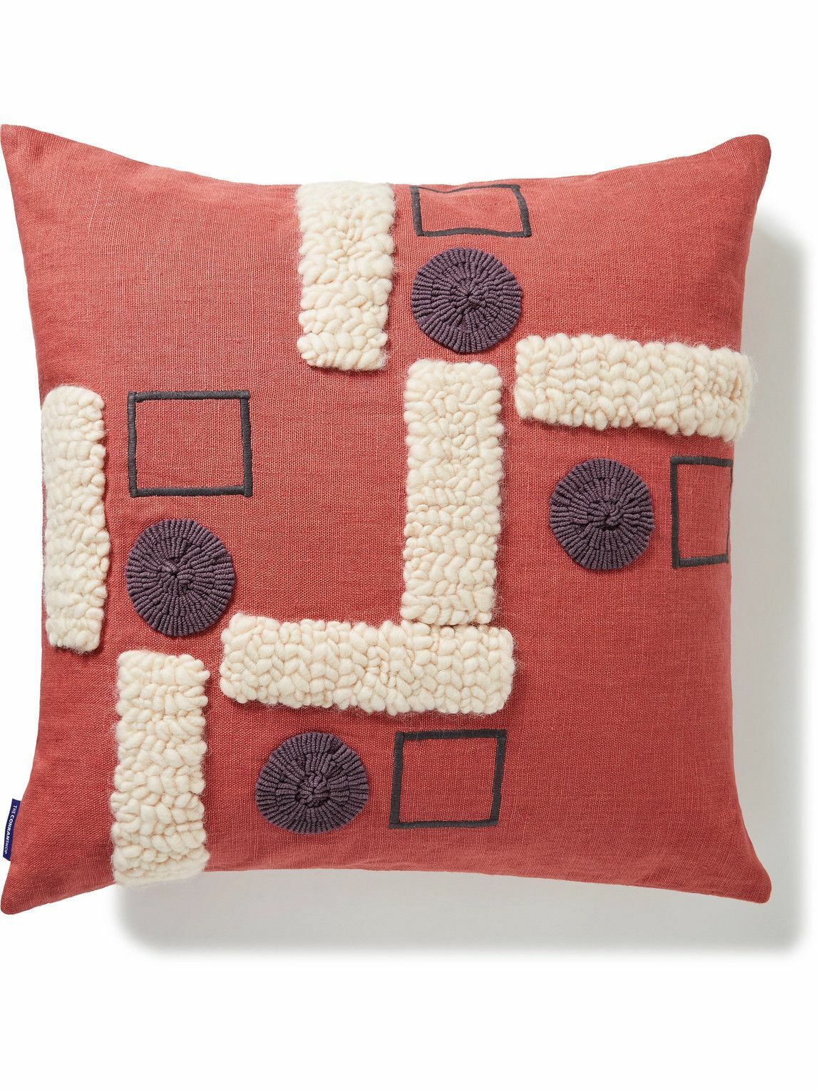 The Conran Shop - Tuft Embroidered Linen Cushion The Conran Shop