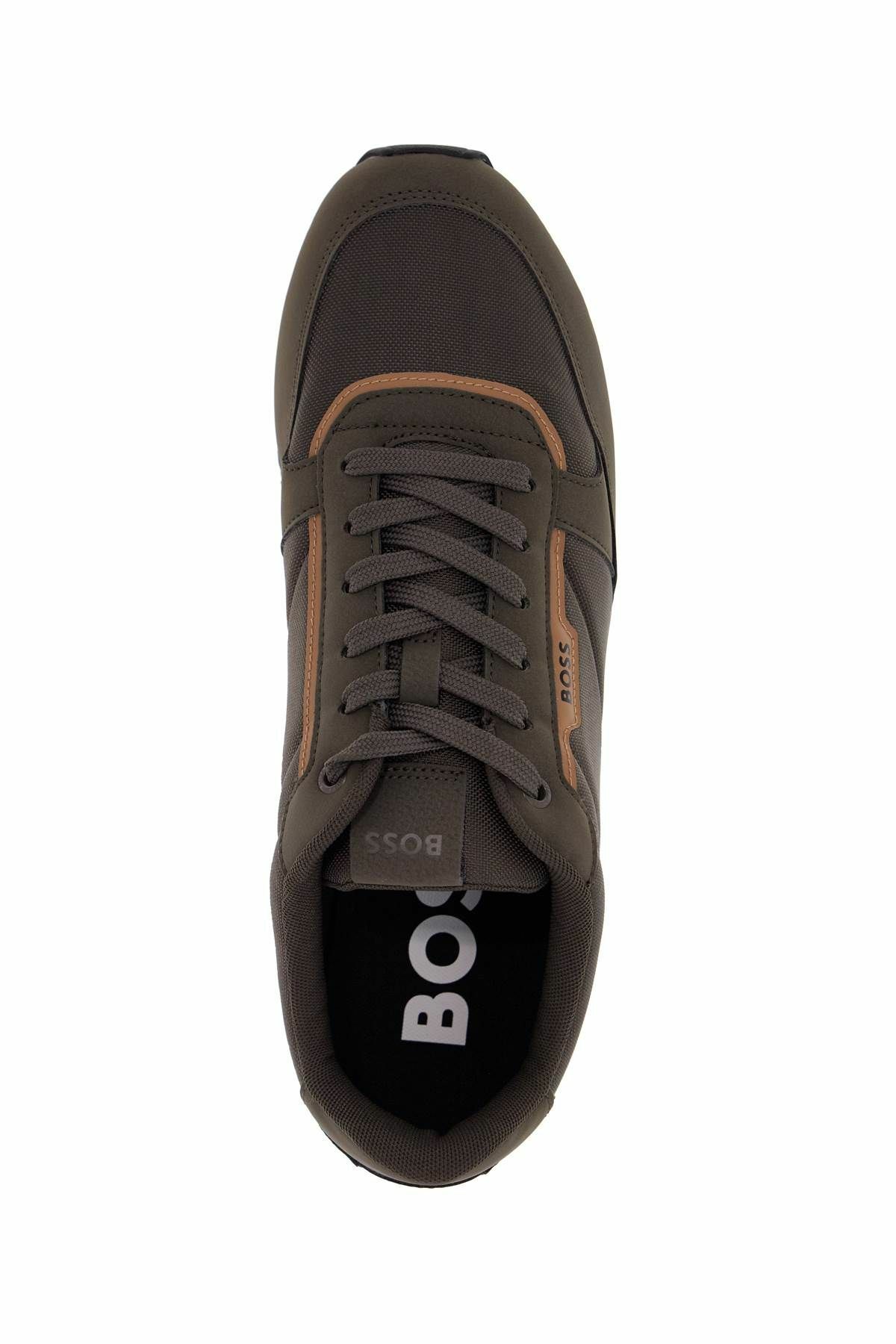 BOSS contemporary breathable dark green sneakers for men Green BOSS