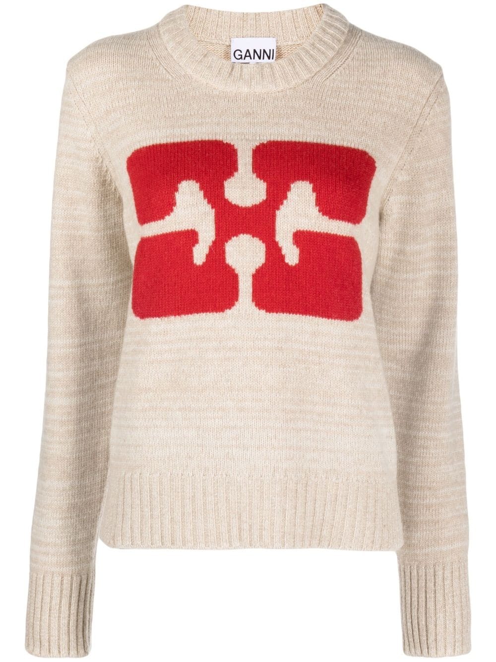 GANNI - Logo Wool Jumper GANNI