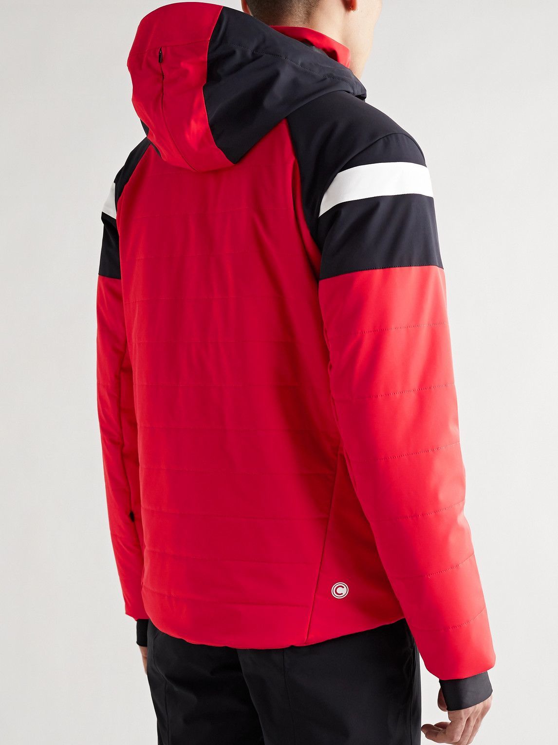 Colmar - Erwin Colour-Block Quilted Padded Hooded Ski Jacket - Red Colmar