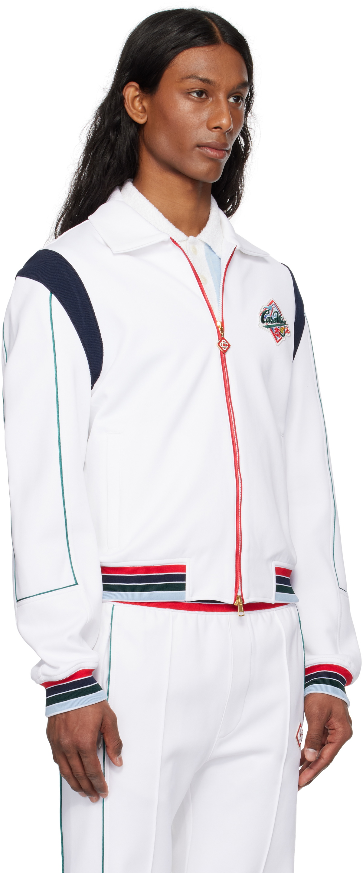 Casablanca White 'Casa Way' Sports Jacket Casablanca