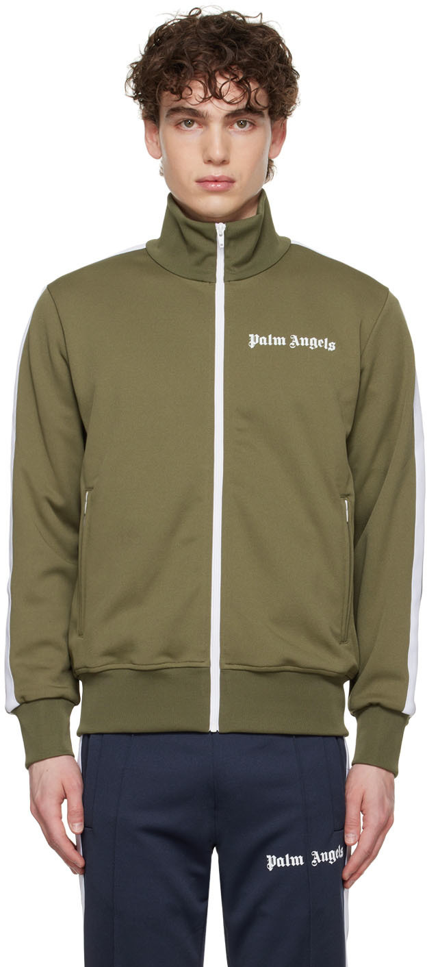 Palm Angels Khaki Classic Track Jacket Palm Angels