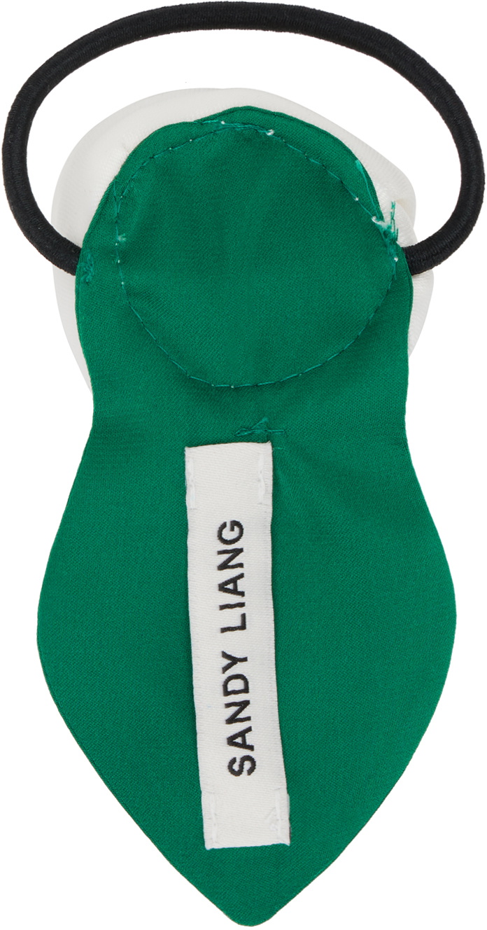 Sandy Liang White Corsage Scrunchie Sandy Liang