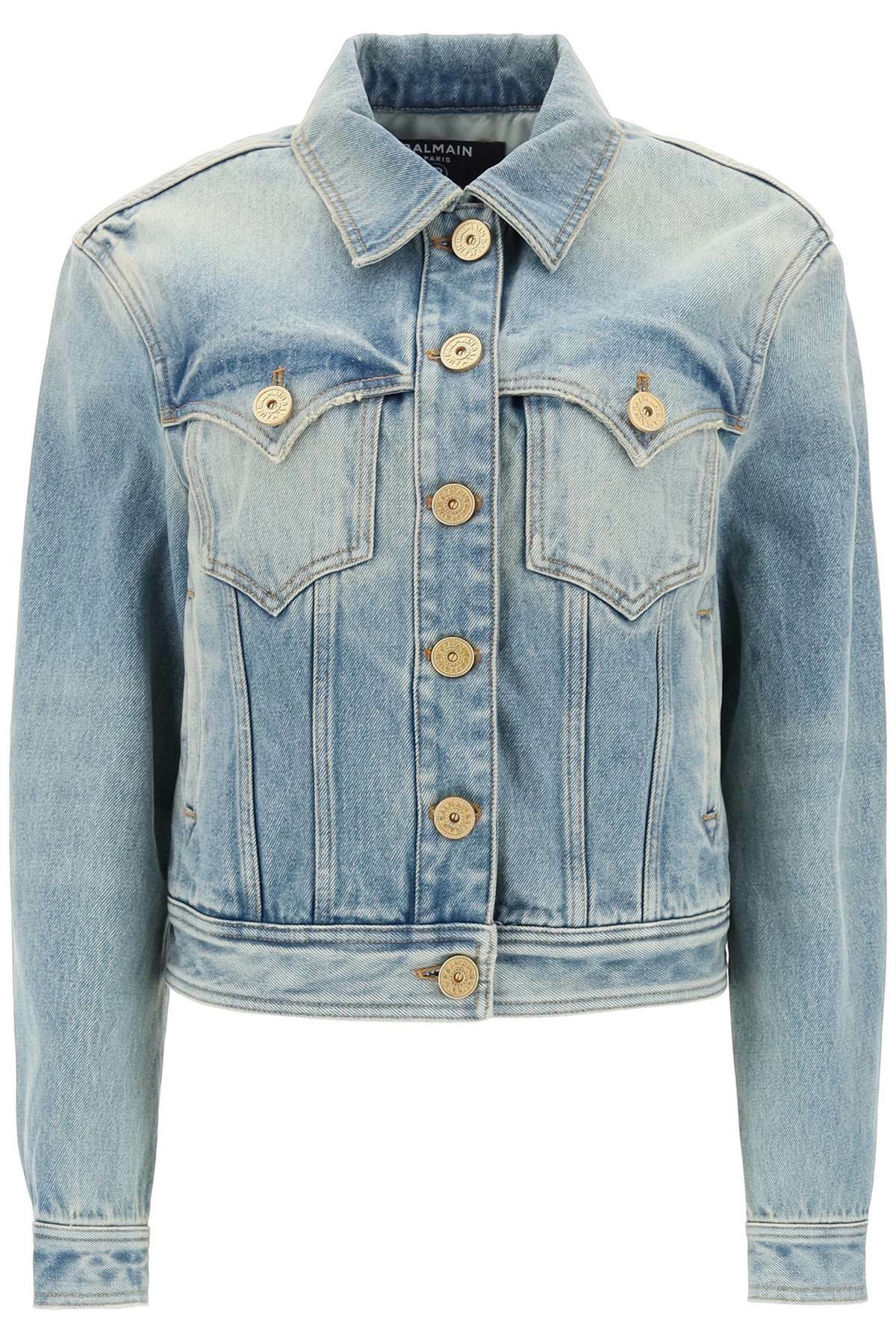 BALMAIN western denim jacket Light blue Balmain