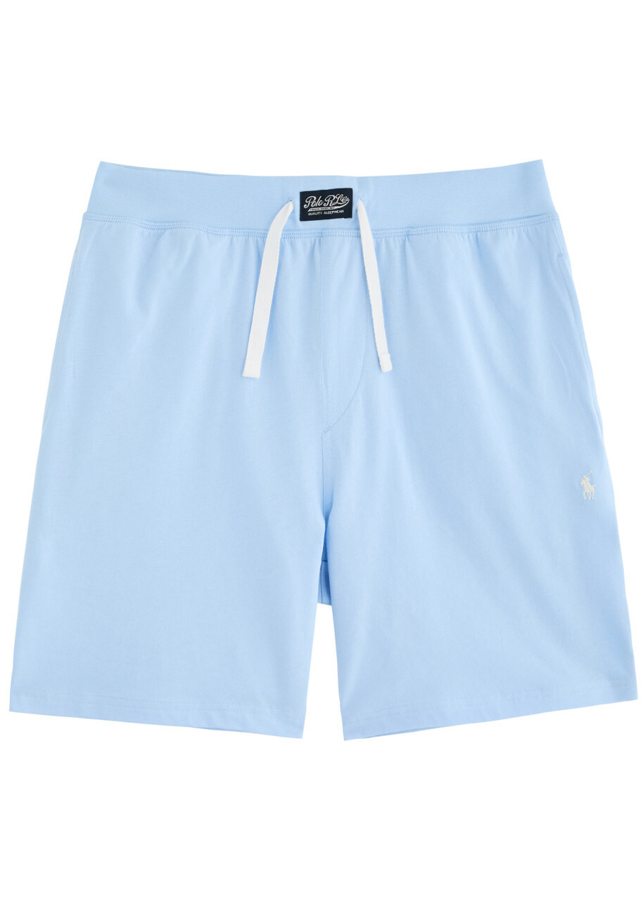 Polo Ralph Lauren Logo Cotton Shorts Blue Polo Ralph Lauren