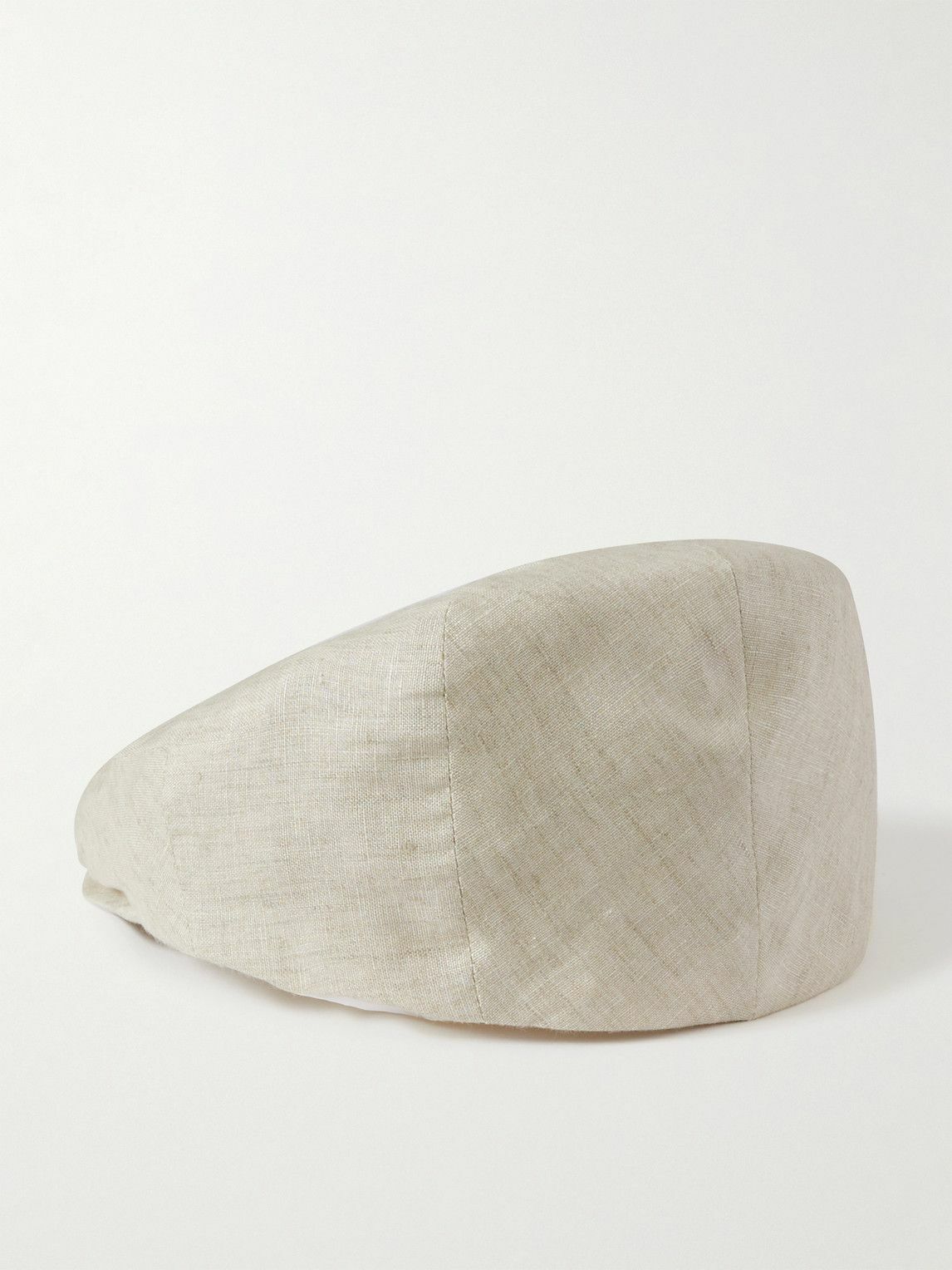 Kingsman - Gill Linen Flat Cap - Neutrals Kingsman