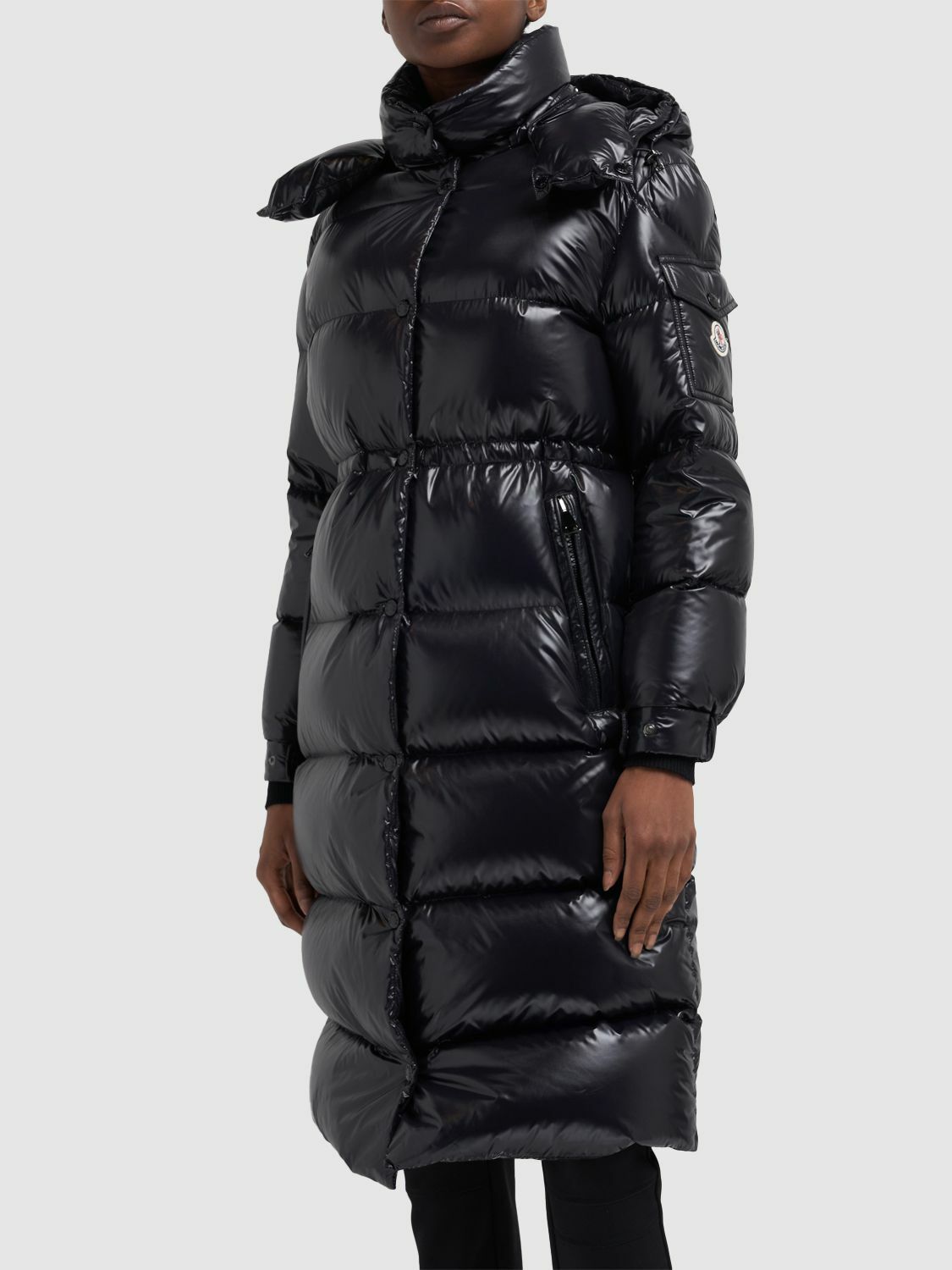 MONCLER Cavettaz Nylon Long Down Jacket Moncler