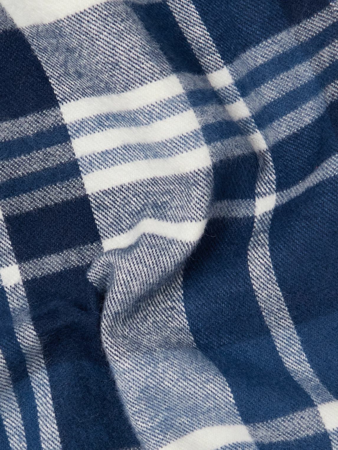 Brunello Cucinelli - Checked Cotton-Flannel Shirt - Blue Brunello Cucinelli