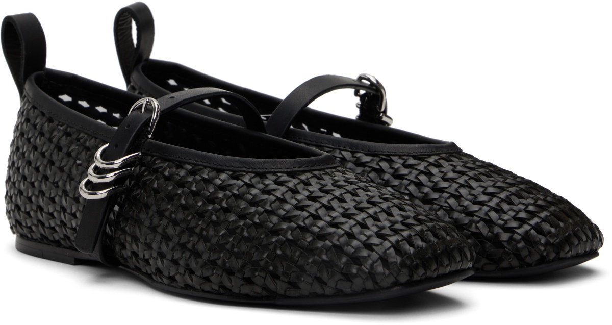 rag & bone Black Spire Mary Jane Ballerina Flats Rag and Bone