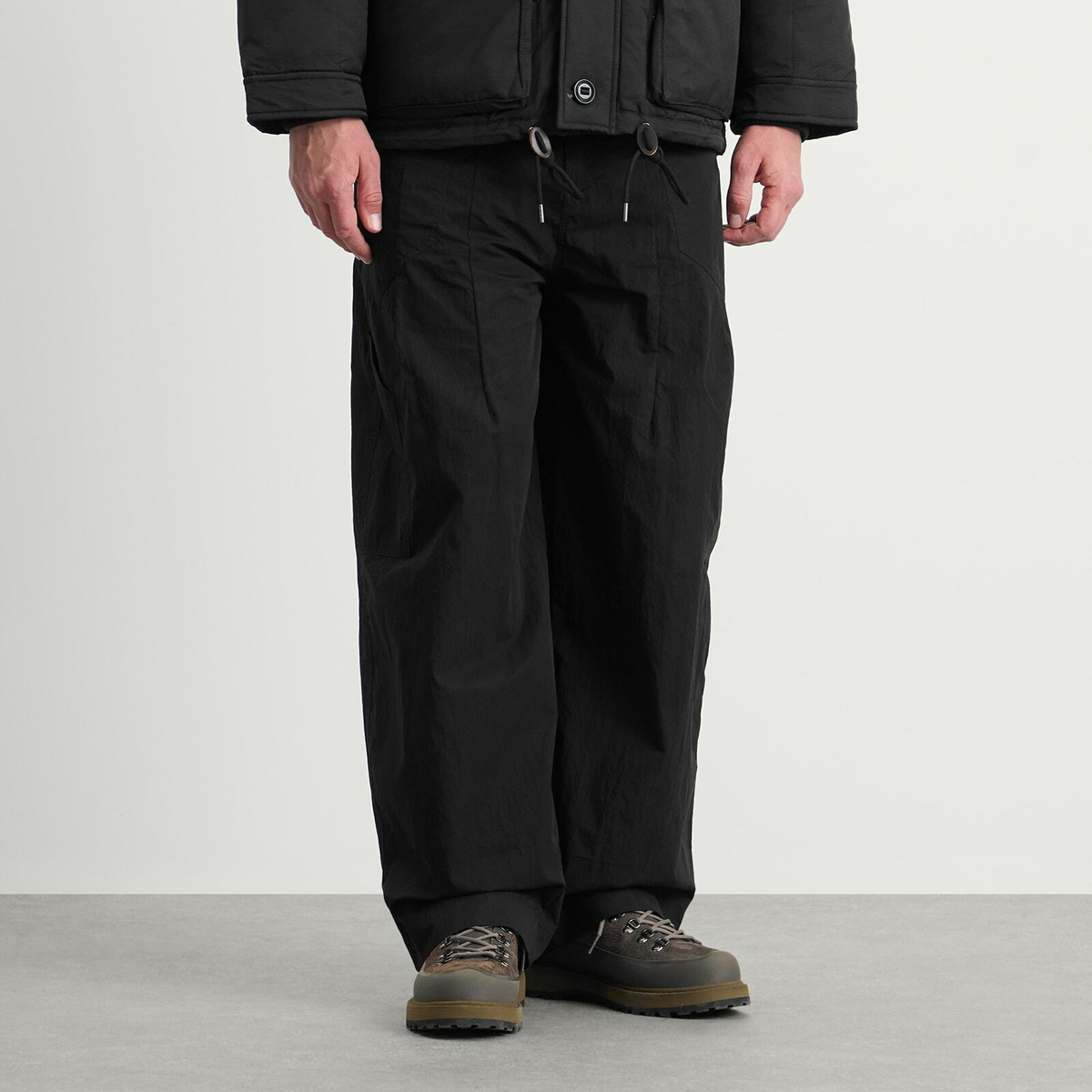 FrizmWORKS Men's Fold Fatigue Wide Pants in Black FrizmWORKS