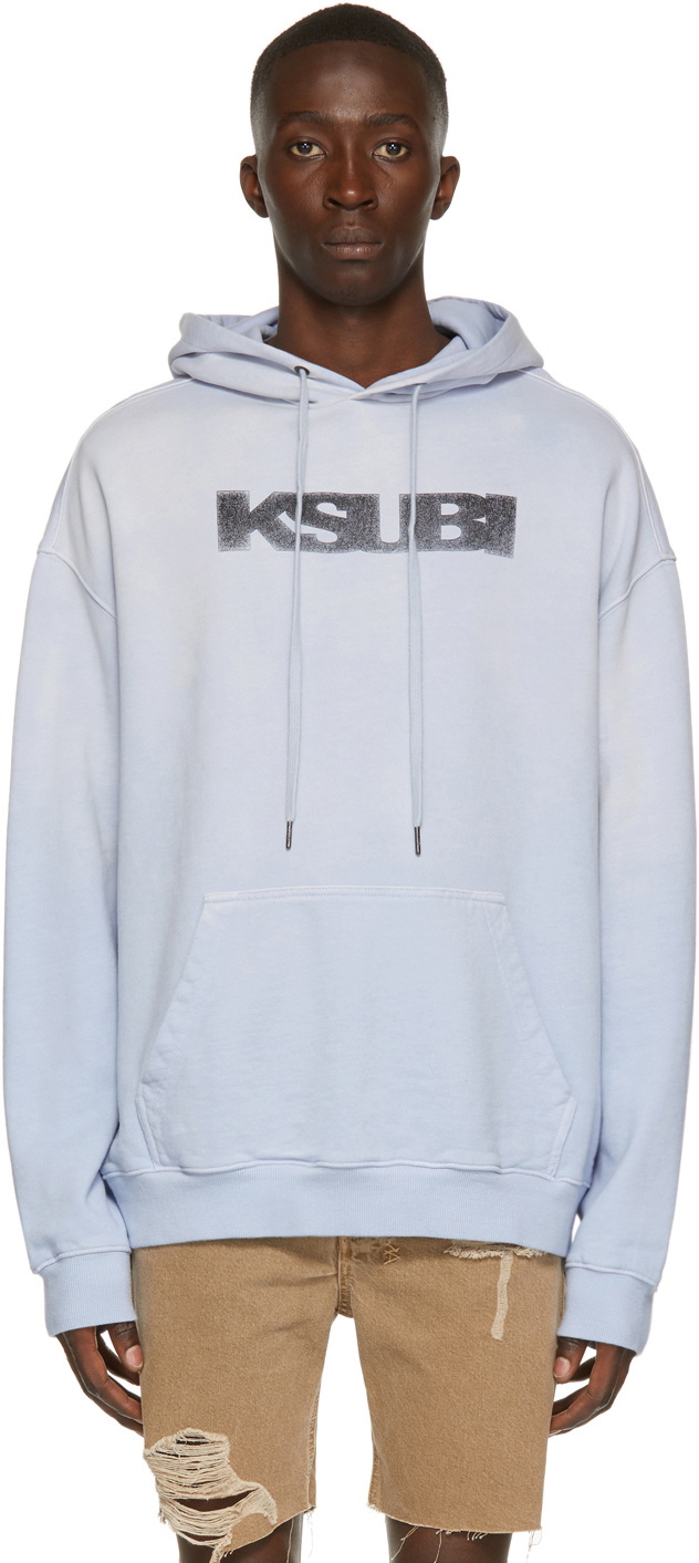 Ksubi Blue Sign Of The Times Biggie Hoodie Ksubi