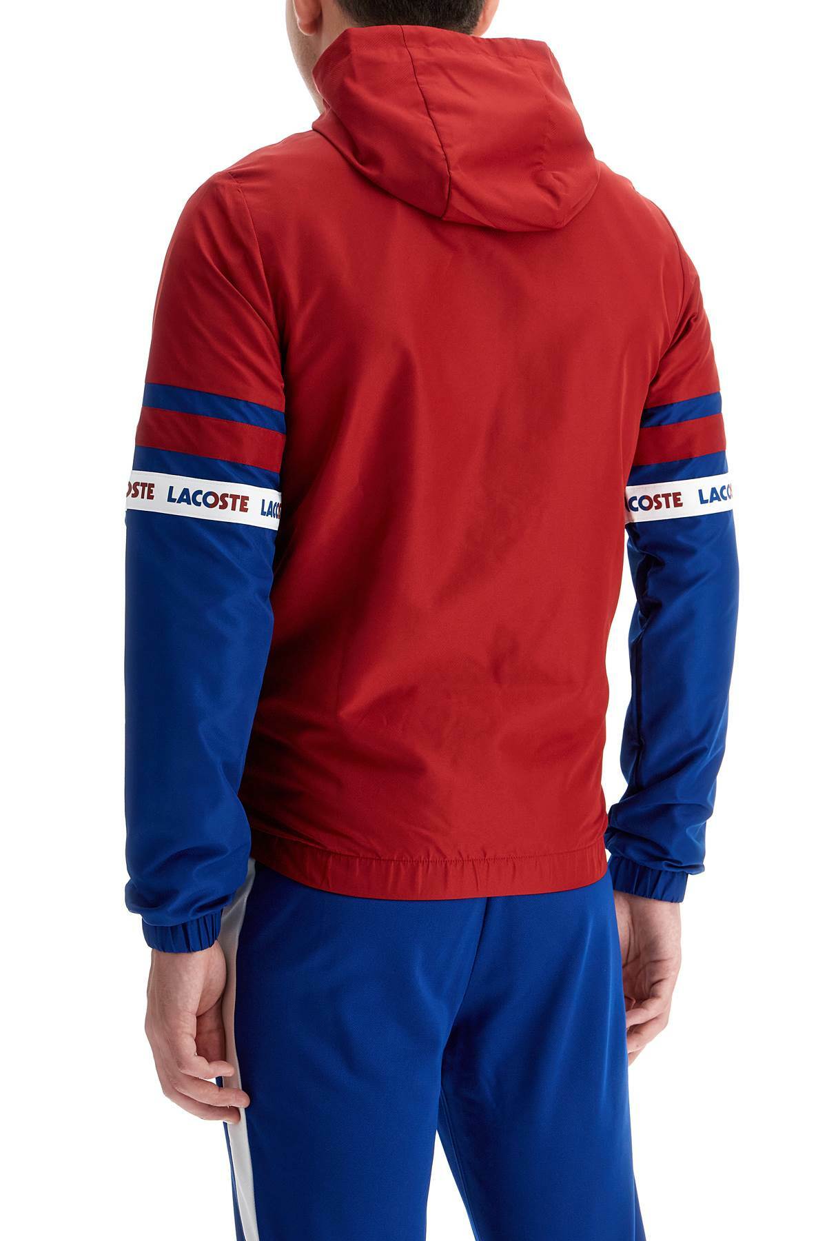 LACOSTE sporty jacket with contrasting sleeves Red Lacoste