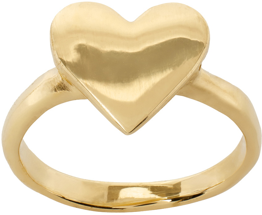 Mondo Mondo Gold Heart Ring Mondo Mondo
