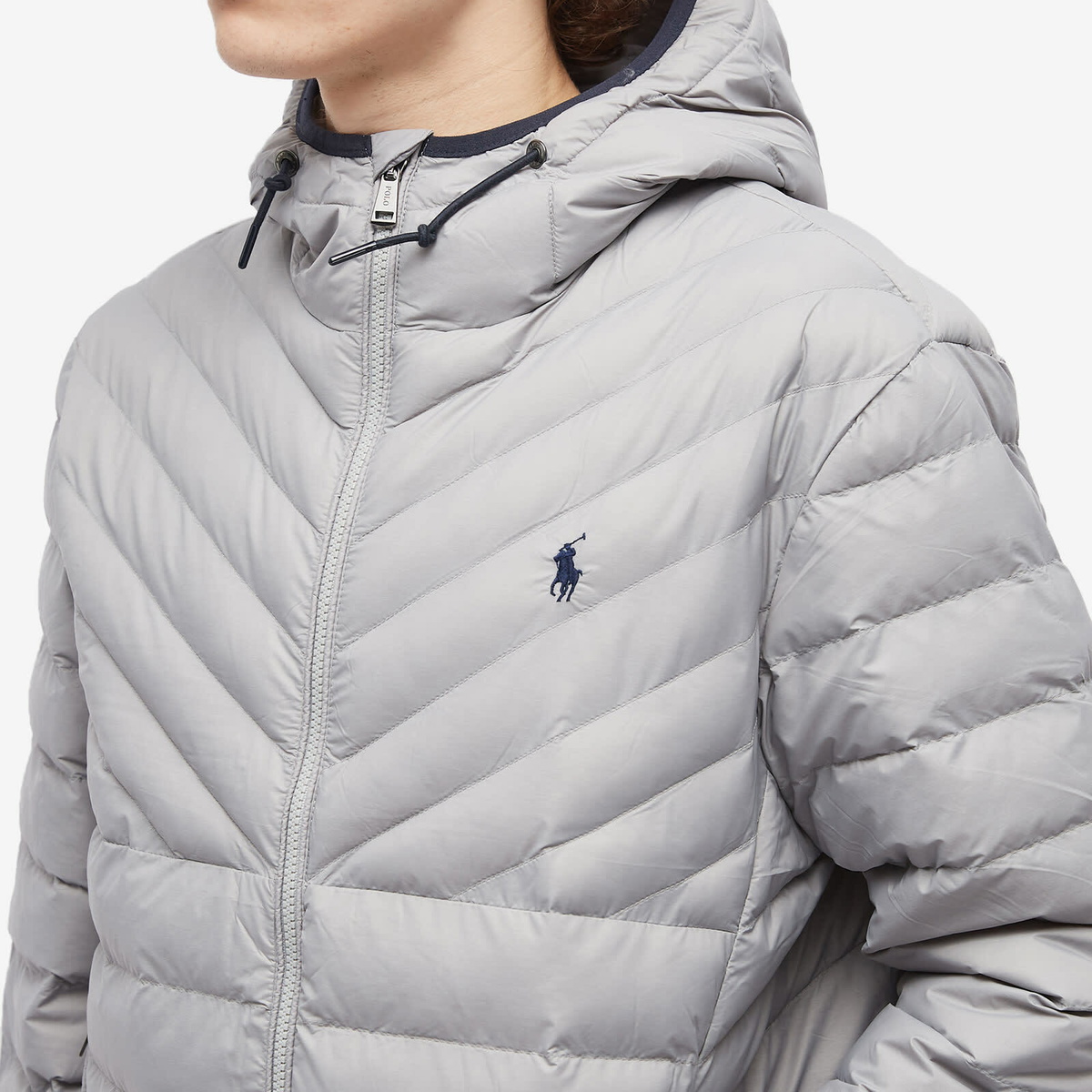 Polo Ralph Lauren Men's Terra Chevron Insulated Jacket in Light Grey ...