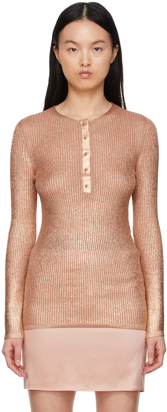 TOM FORD Orange Cashmere Sweater TOM FORD