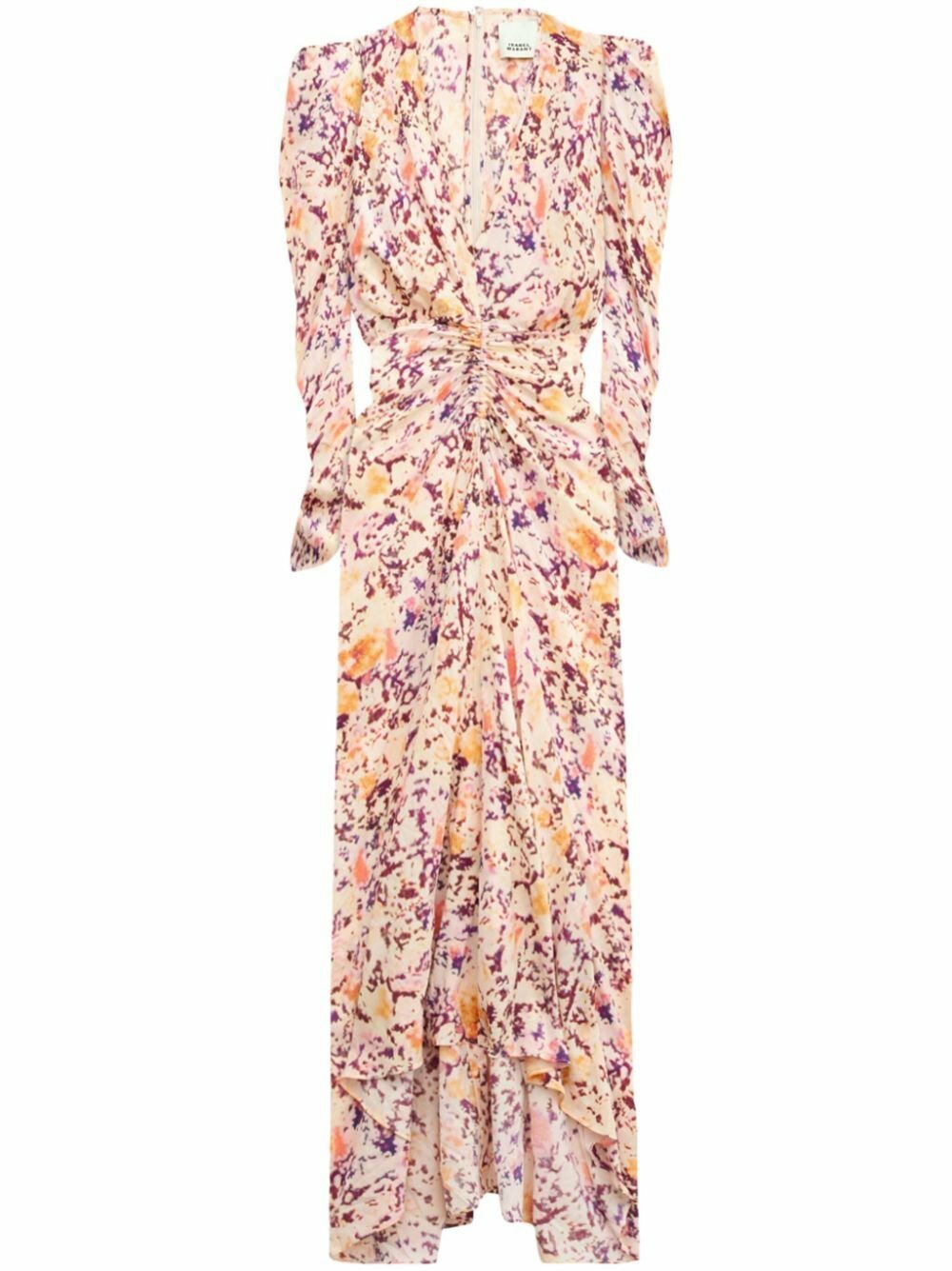 ISABEL MARANT Pink Albini Floral-Print Silk Dress Isabel Marant