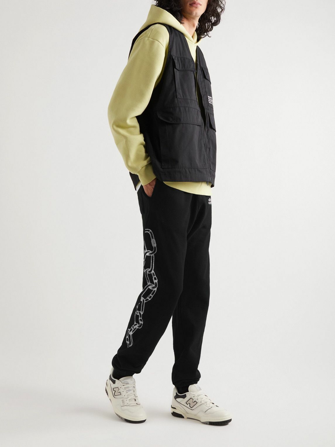 Afield Out® - Chains Tapered Logo-Print Cotton-Jersey Sweatpants ...