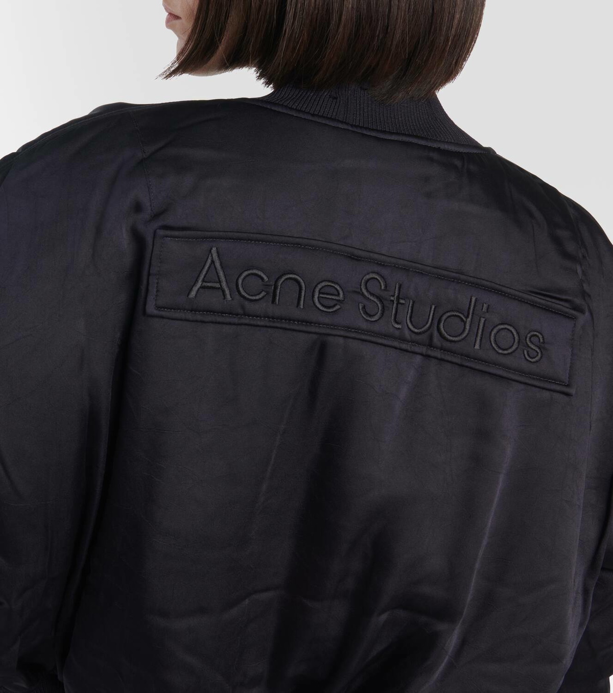 Acne Studios Onber padded satin bomber jacket Acne Studios