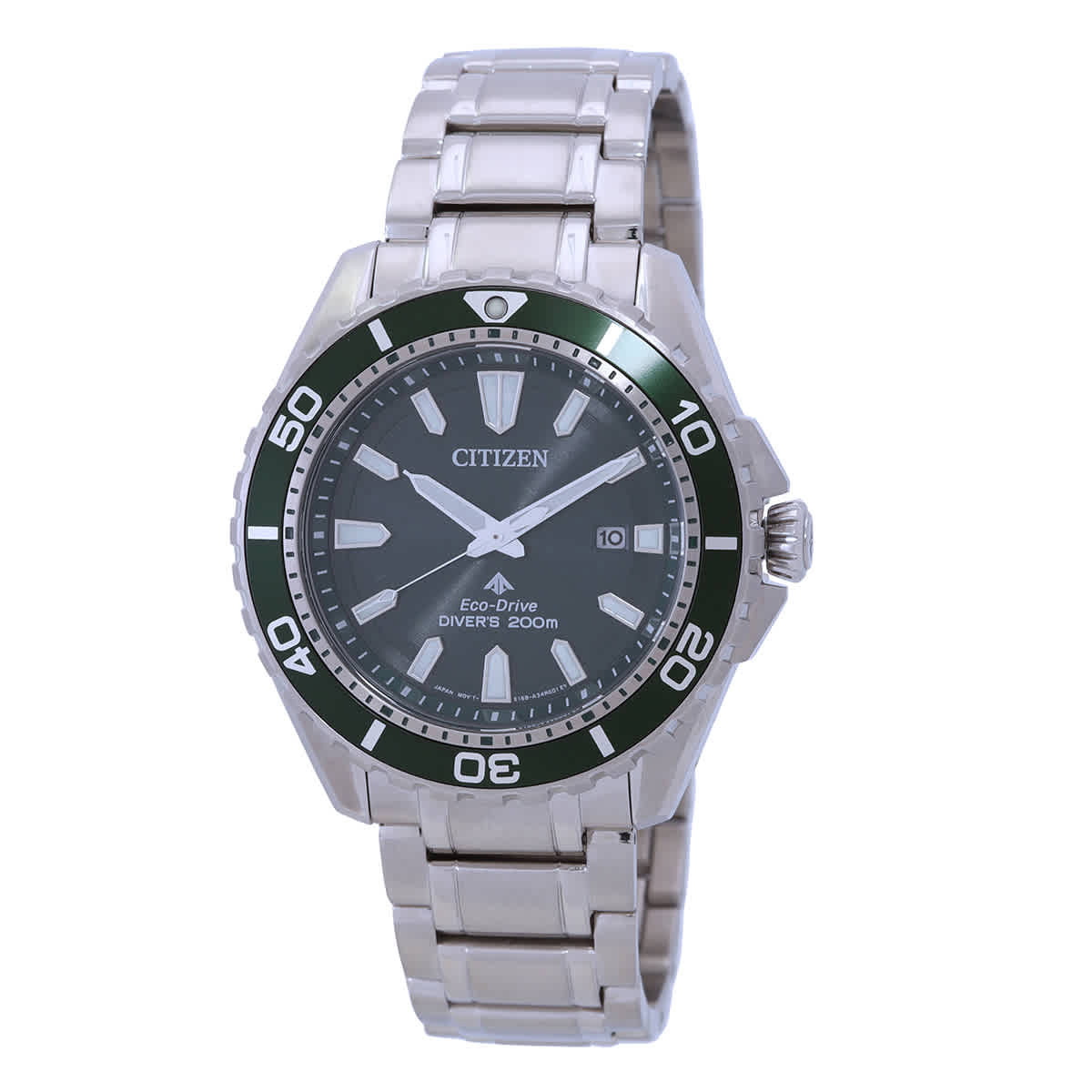 Citizen Promaster Marine Eco-Drive Green Dial Mens Watch BN0199-53X Citizen