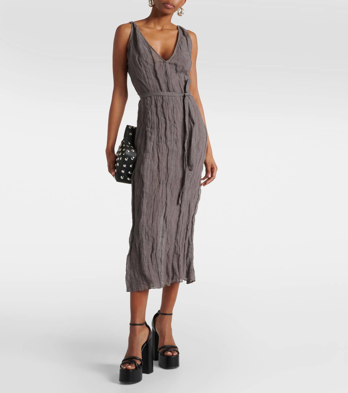 Altuzarra Cheryl cotton and silk midi dress Altuzarra