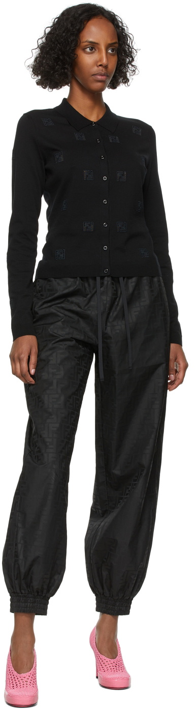 Fendi Black FF Cardigan Fendi