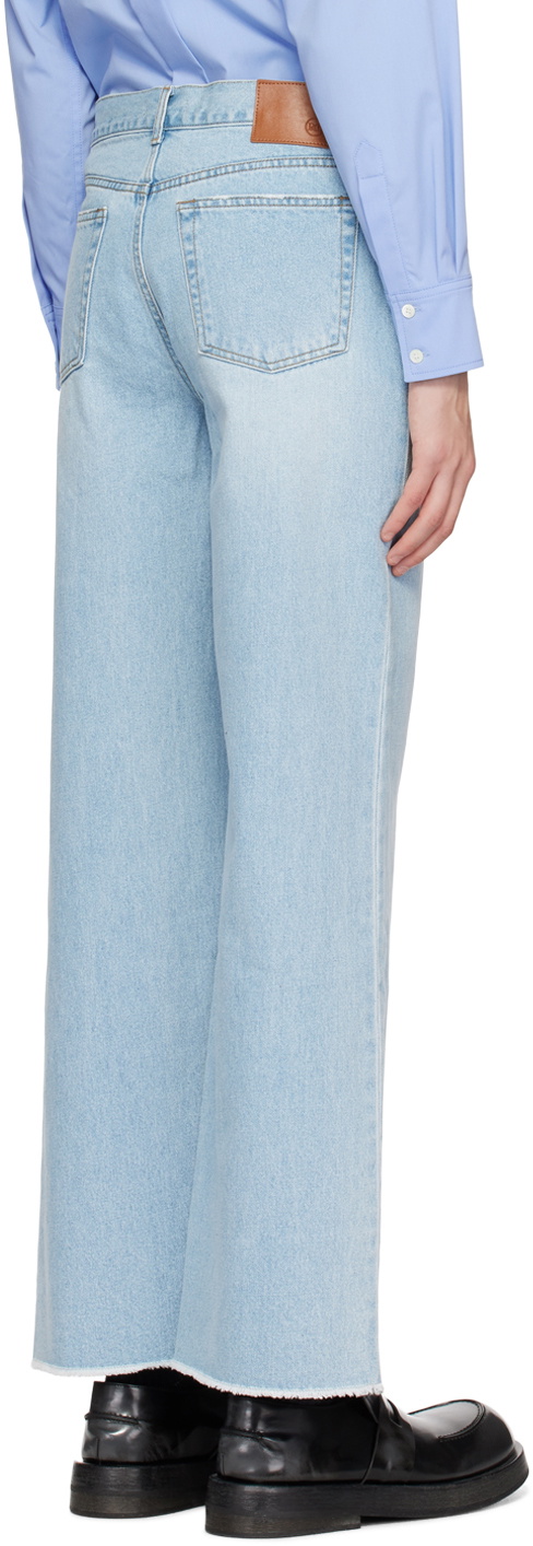 Recto Blue Wide Leg Jeans Recto