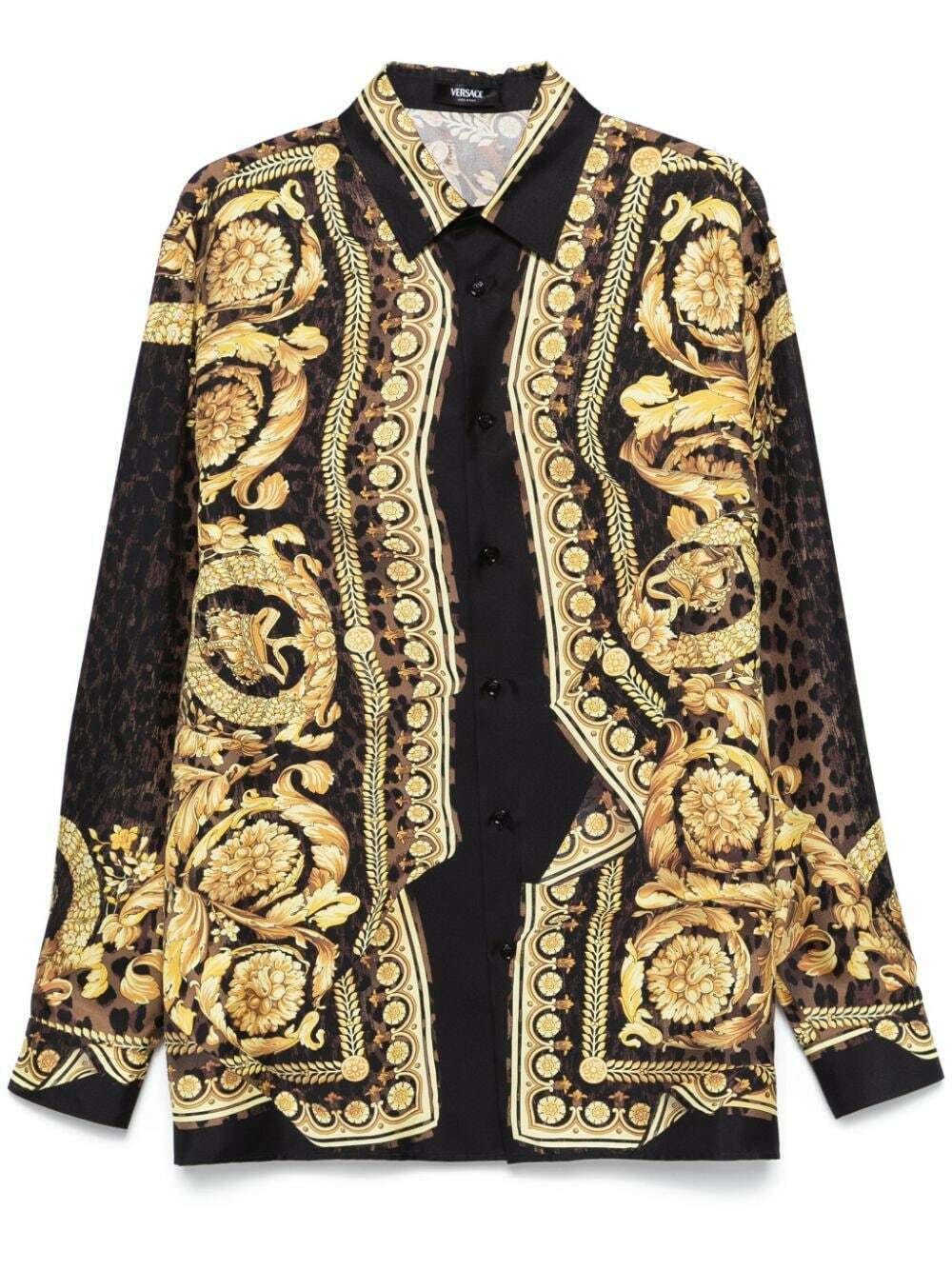 VERSACE - Barocco Print Silk Shirt Versace
