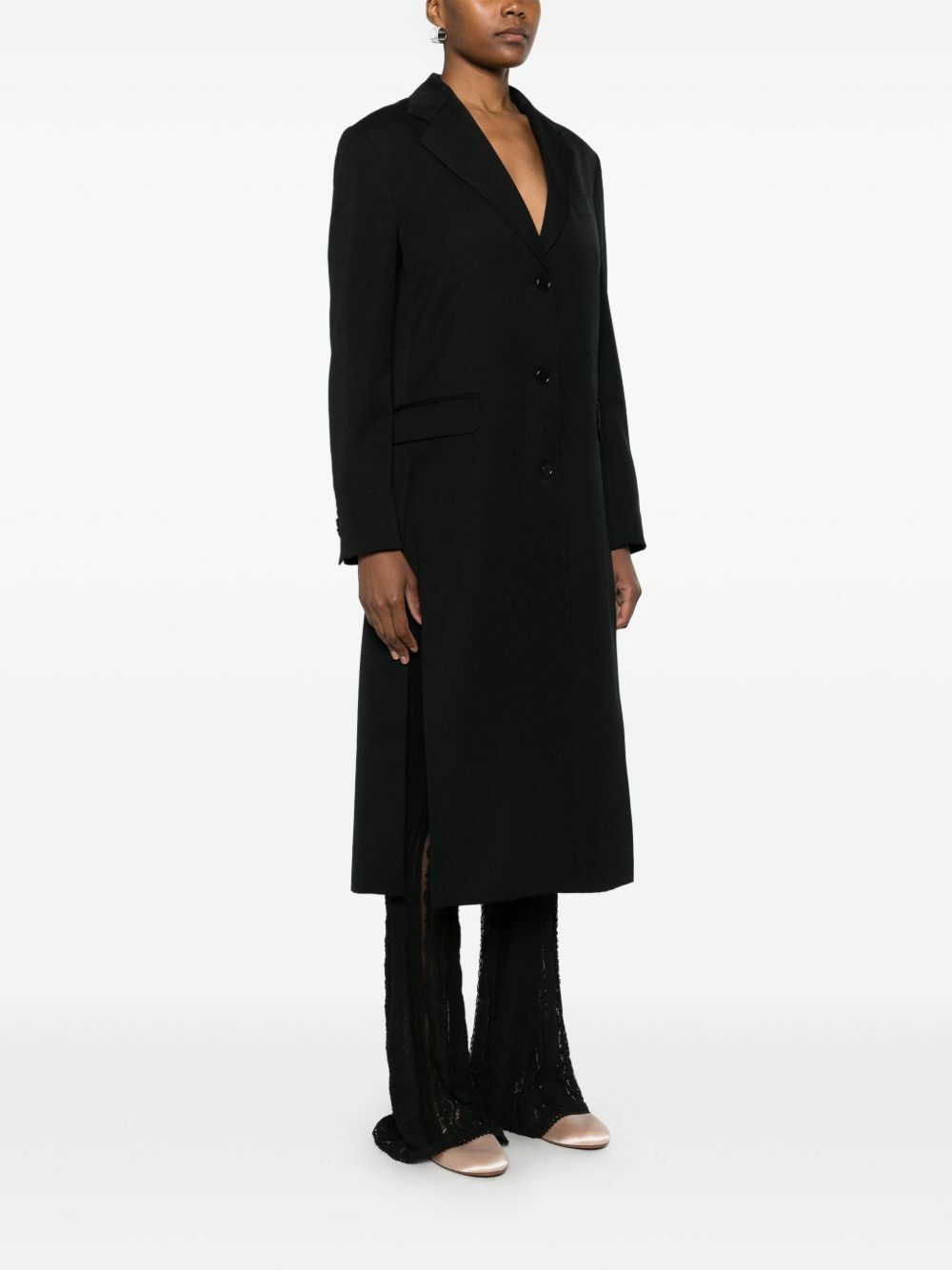 Simone Rocha Bow-Detail Cut-Out Coat Simone Rocha
