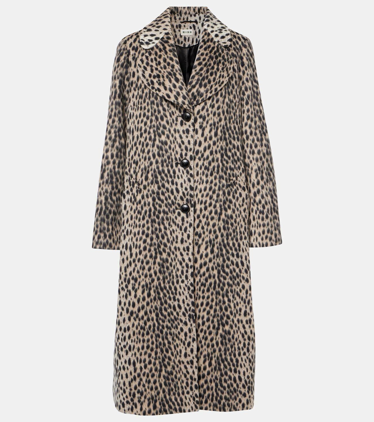 Rixo Rosemary leopard-print coat Rixo