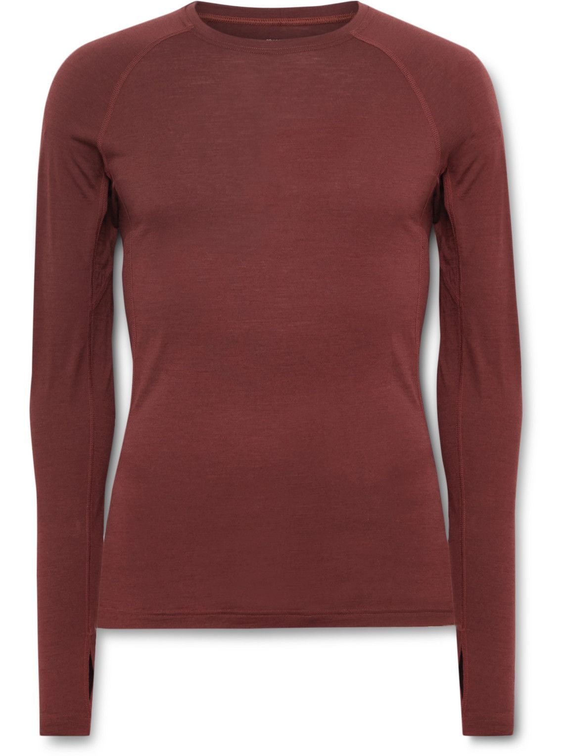 Houdini - Desoli Solid Merino Ski Base Layer - Burgundy Houdini