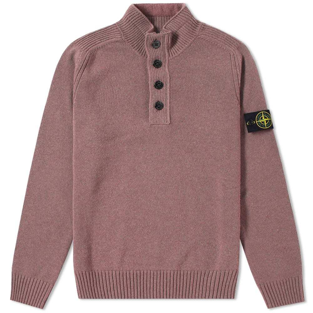 Stone Island Half Zip & Button Knit Stone Island