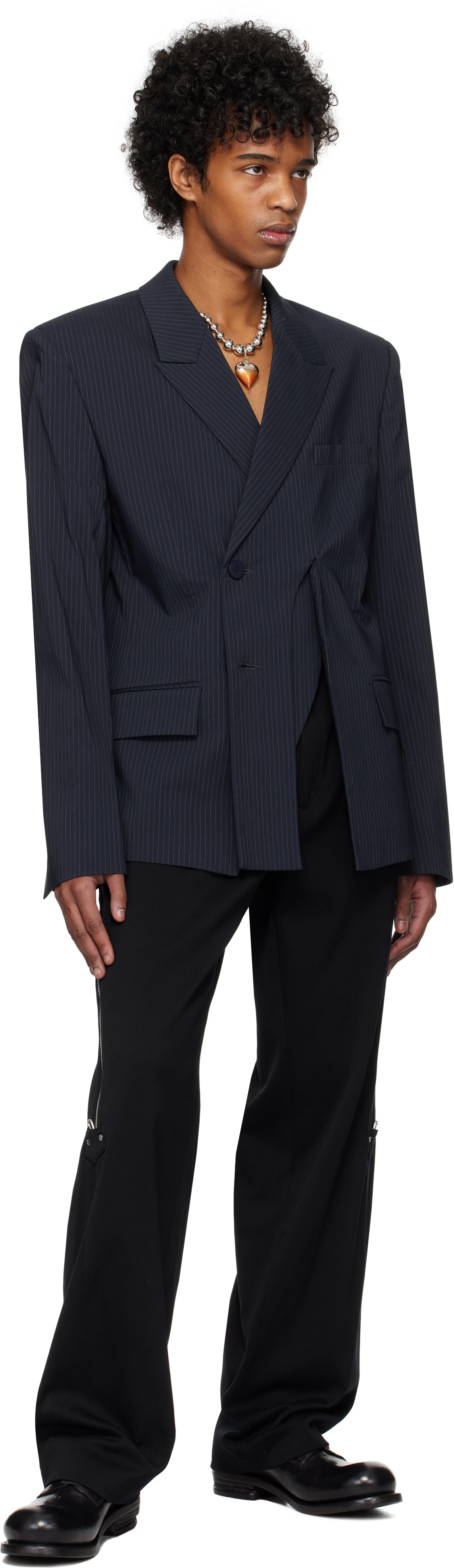 Ottolinger Navy Oversize Split Blazer Ottolinger