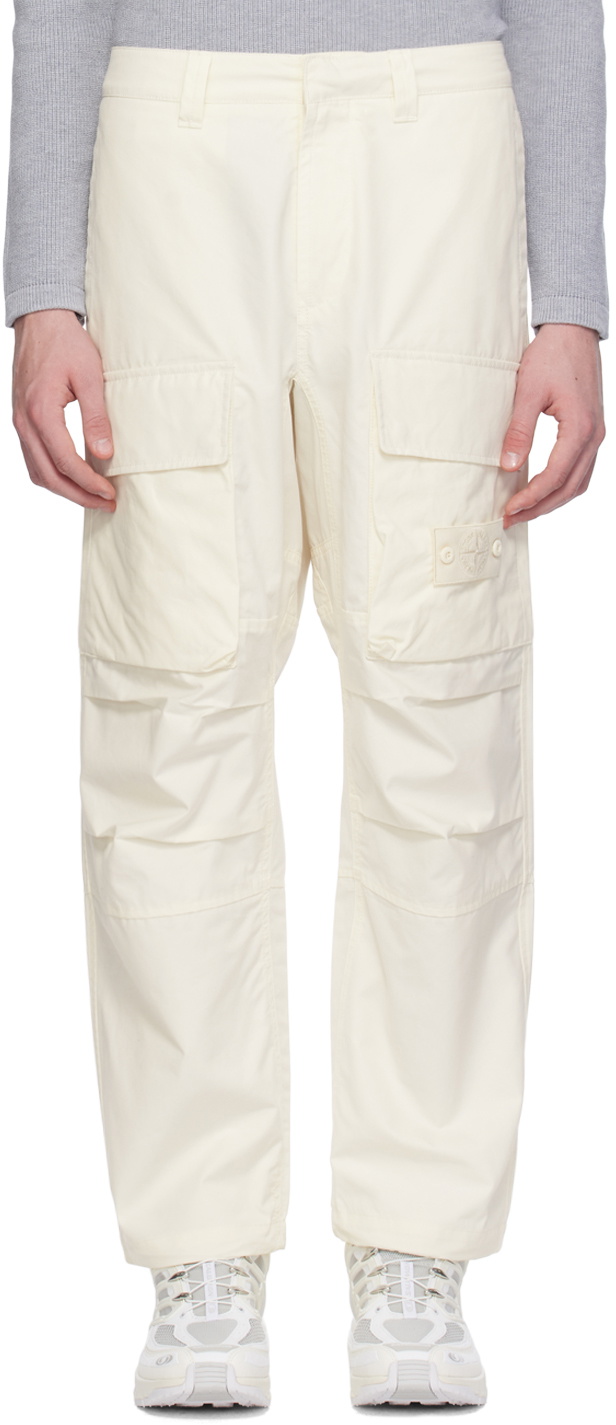 Stone Island Off-White Patch Cargo Pants Stone Island