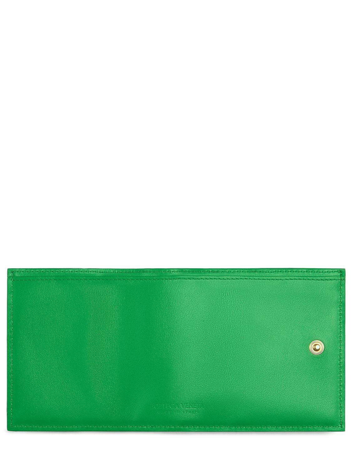 BOTTEGA VENETA - Intrecciato Leather Tiny Tri-fold Wallet Bottega Veneta