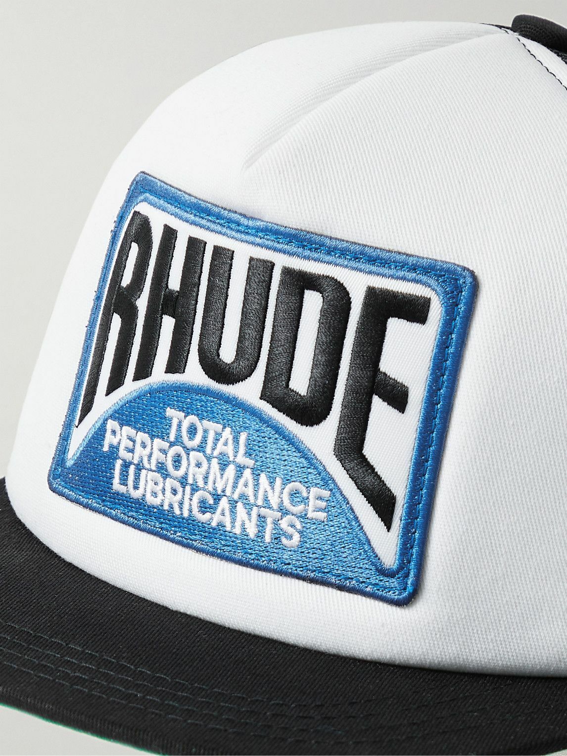Rhude - Logo-Appliquéd Twill and Mesh Trucker Hat Rhude