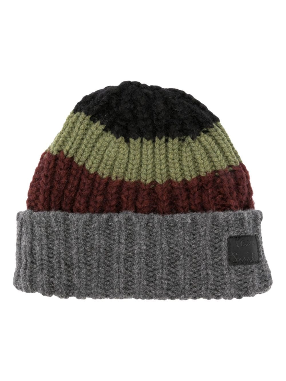 PAUL SMITH - Wool Colorblock Beanie Paul Smith