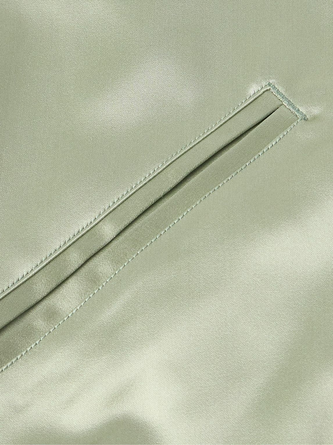 Visvim - Reversible Embroidered Silk-Satin and Cotton Bomber Jacket - Green Visvim